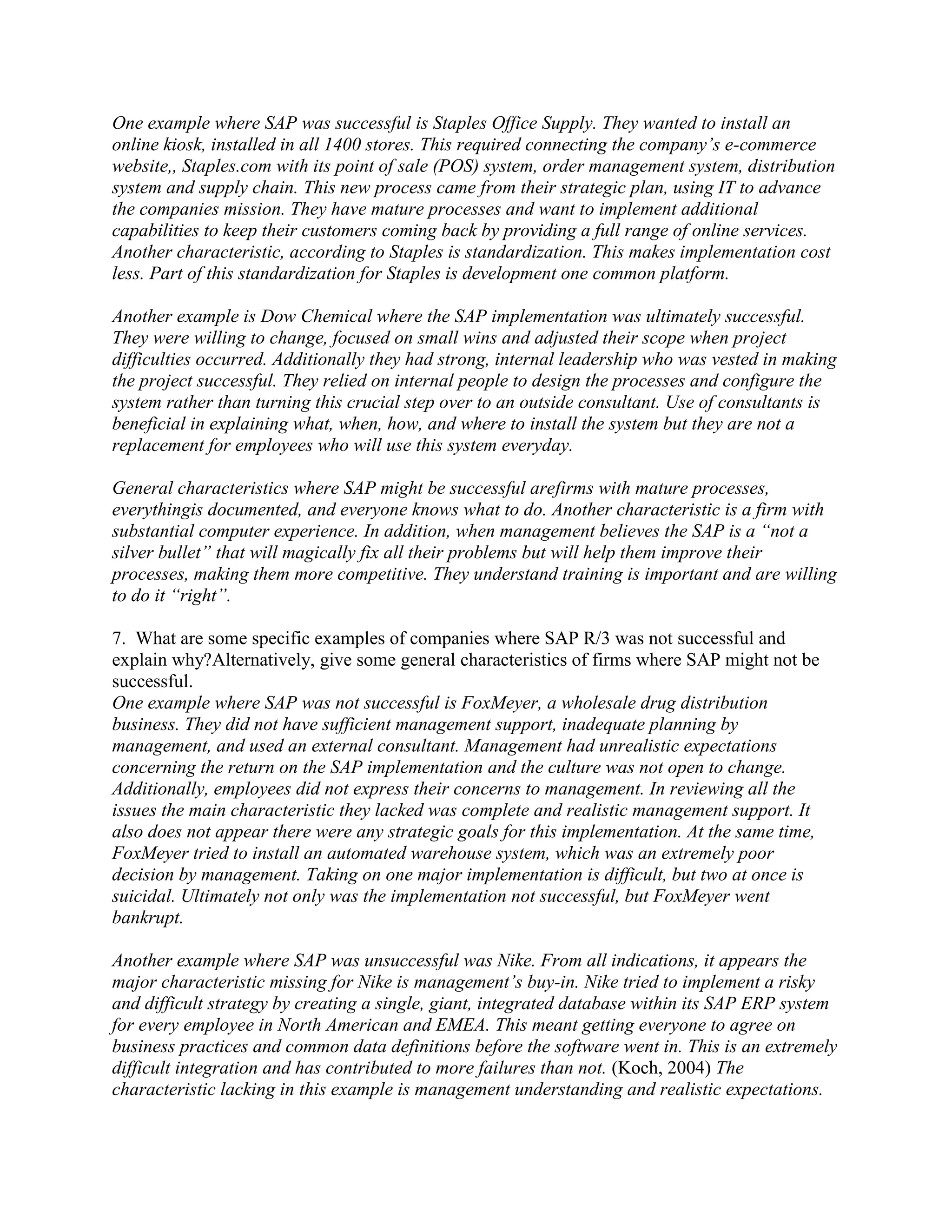 Why erp assignment | PDF