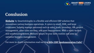 Why Enterprise resource planning (ERP ) Implementation Fails? | PPT