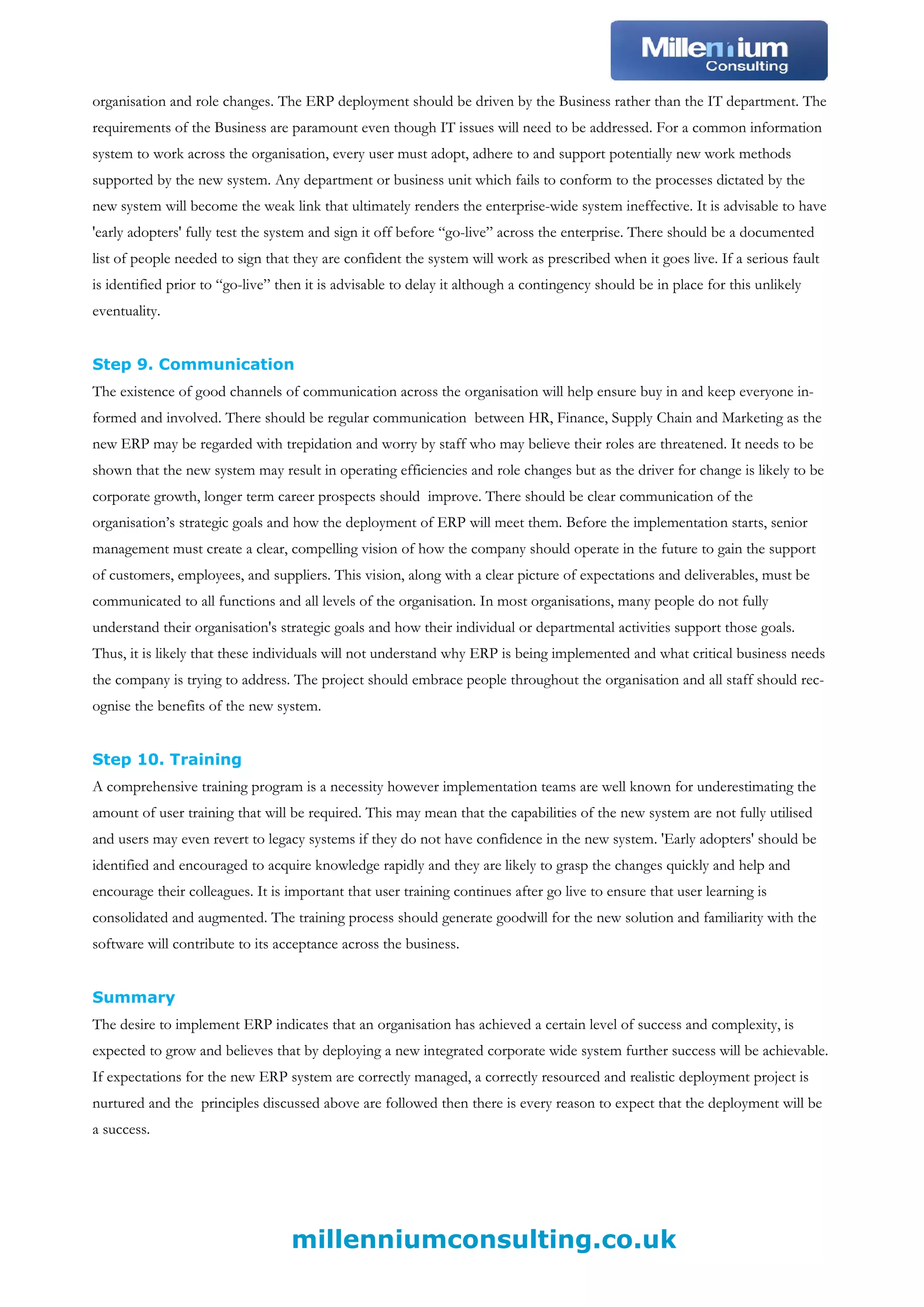 Why Erp Implementations Fail | PDF | Cloud Computing | Internet