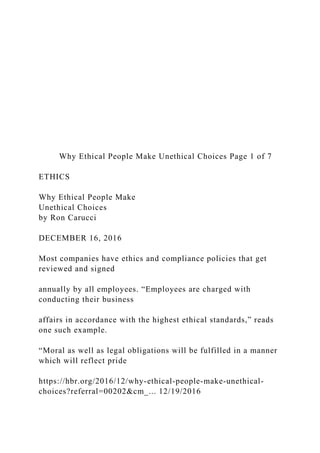 Why Ethical People Make Unethical Choice.docx
