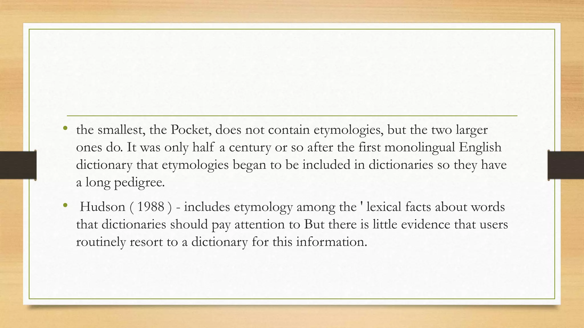 Why etymology | PPT