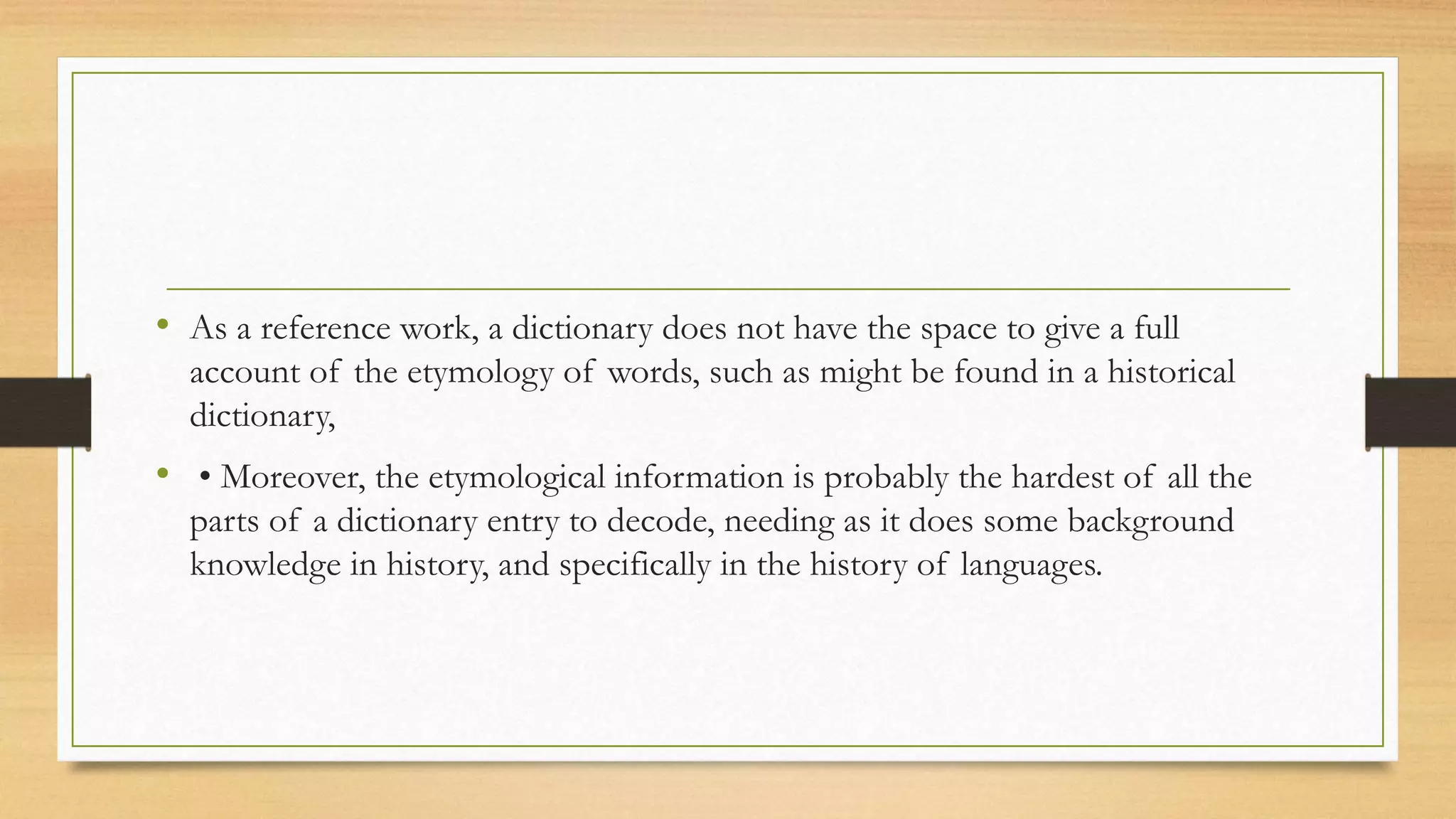 Why etymology | PPTX