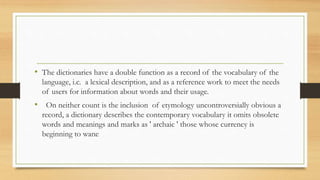 Why etymology | PPTX