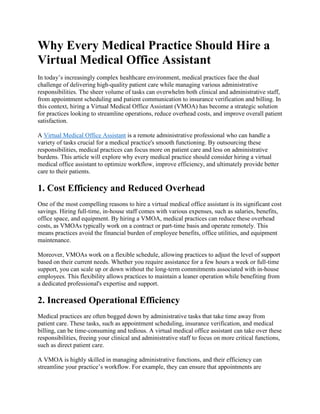Why Every Medical Practice Should Hire a Virtual Medical Office Assistant.pdf