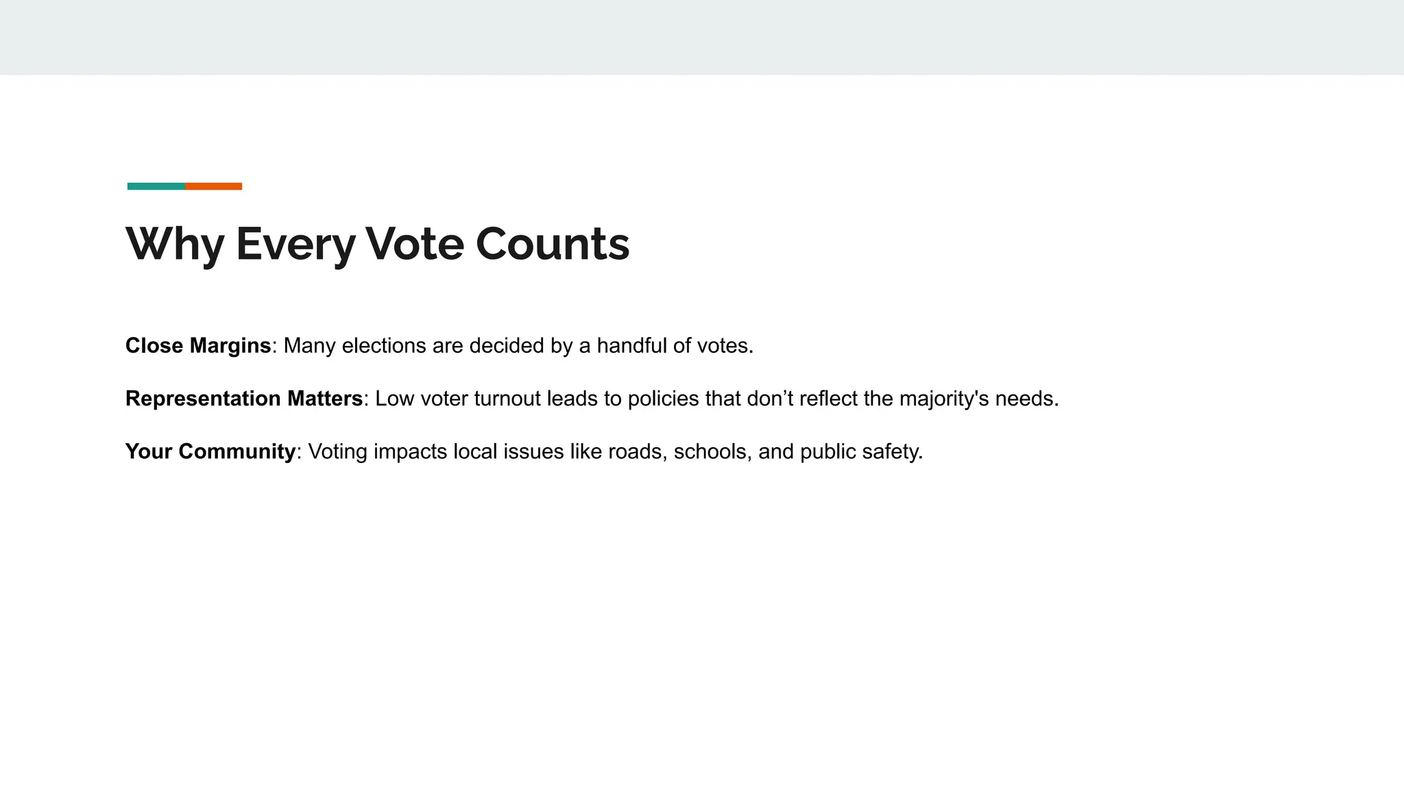 Why Every Vote Matters In A Democratic System | PDF