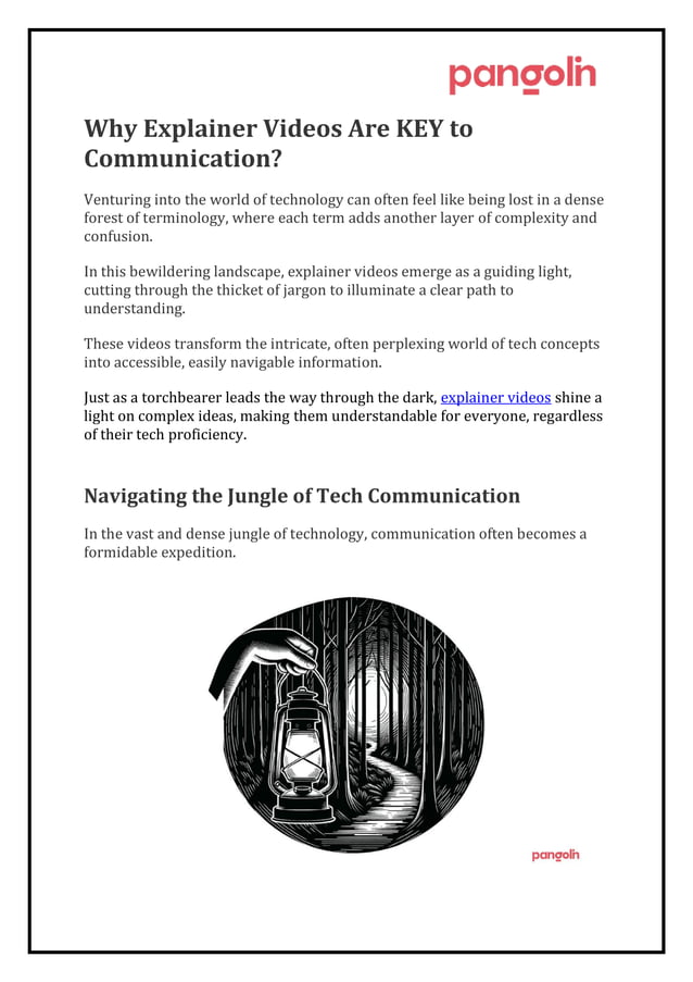 Why Explainer Videos Are KEY to Communication? | PDF