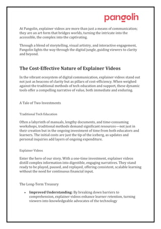 Why Explainer Videos Are KEY to Communication? | PDF