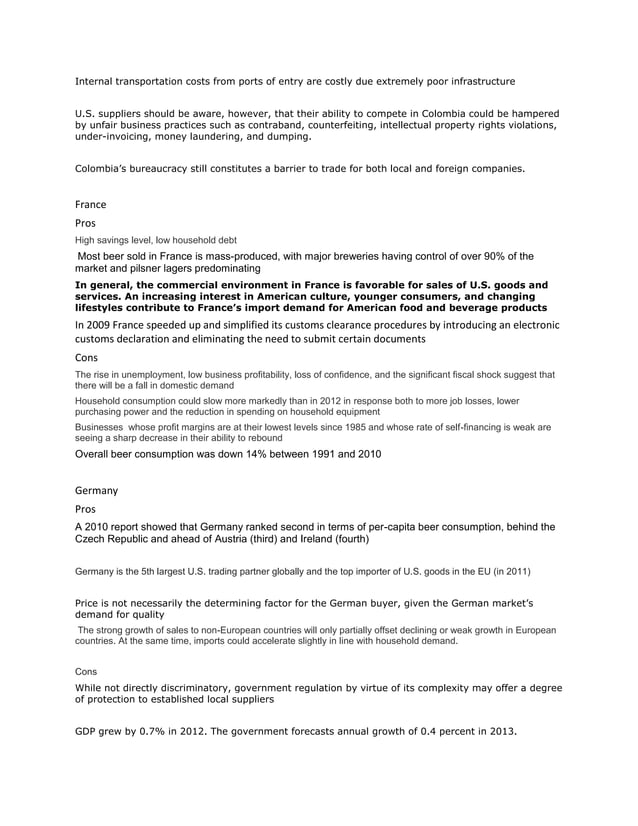 Why export ur beer | PDF