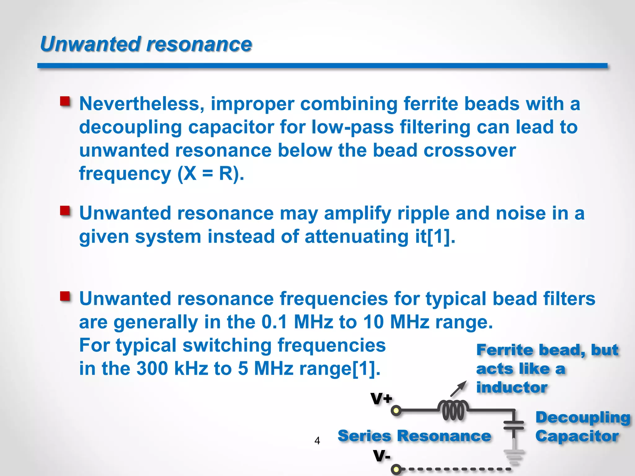 Why Ferrite Beads Aggravates ACLR | PDF