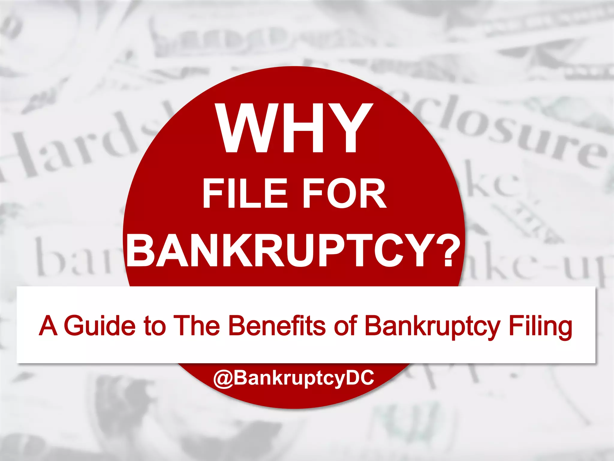 Why File for Bankruptcy? | PPT