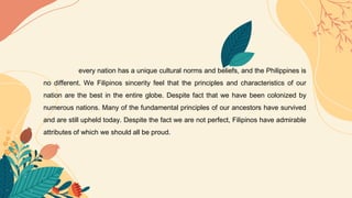 Why Filipinos Are Unique Pptx