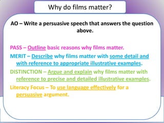 Why do films matter? | PPTX