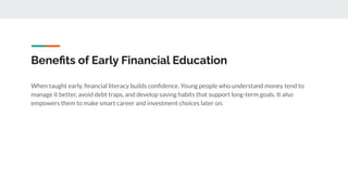 Why Financial Literacy Should Be Taught Early | PPT
