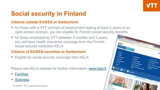 #VTTpeople welcome you to Finland - Why choose us | PPTX | Government ...