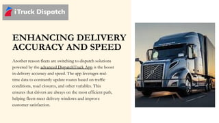 Why Fleets Are Switching to Dispatch Solutions Powered by the DispatchTrack App | PPT