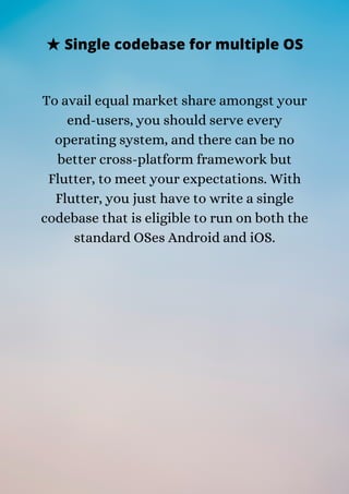 Why flutter is the best choice to build a startup mobile app | PDF