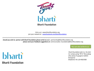 Why focus on girls' child education in India? - Bharti Foundation | PPT