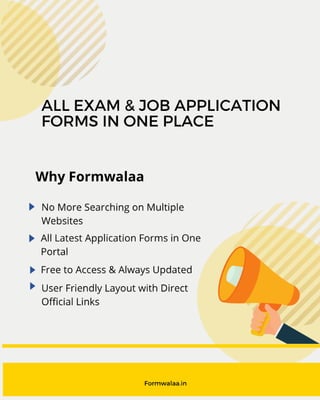 Formwalaa: Your One-Stop Hub for Exam & Job Application Forms | PDF