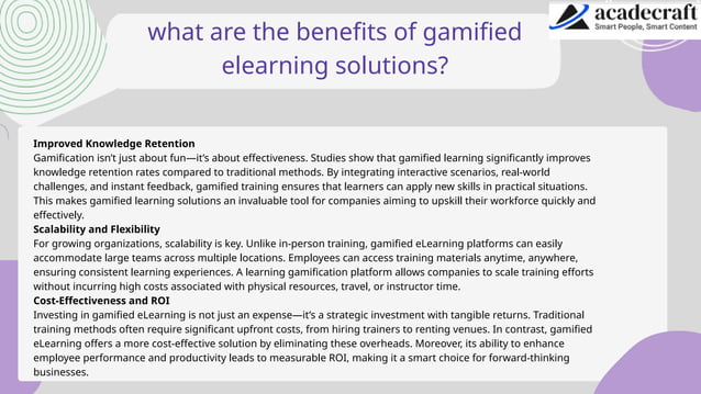 Why Gamified eLearning Solutions Is a Smart Investment.pptx