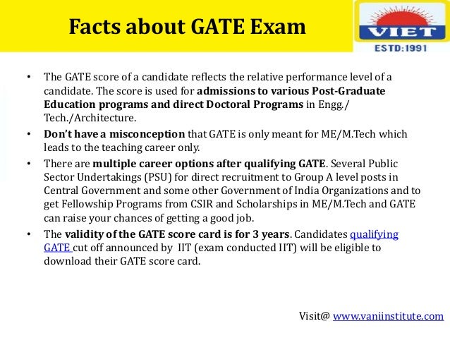What is GATE exam ? - GATE Eligibility, Registration, Result,