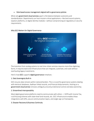 Why GCC is important for Government - ESDS Software solution | PDF