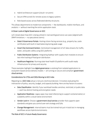 Why GCC is important for Government - ESDS Software solution | PDF