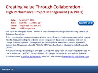 Why Get CPM or CPMM Certification - H. Del Castillo, AIPMM | PPT