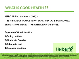 Why Good Health is Important in routine life | PPTX | Nutrition ...