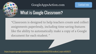 Why Google Classroom | PPT