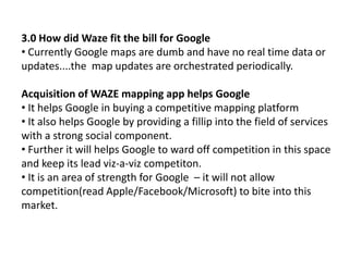 Why google’s acquisition of waze makes sense | PPT