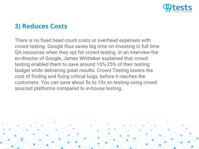 Why Google Uses Crowd Testing | PPT