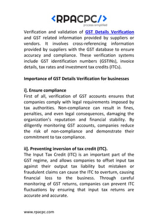 Why GST Details Verification is Essential for Businesses.docx