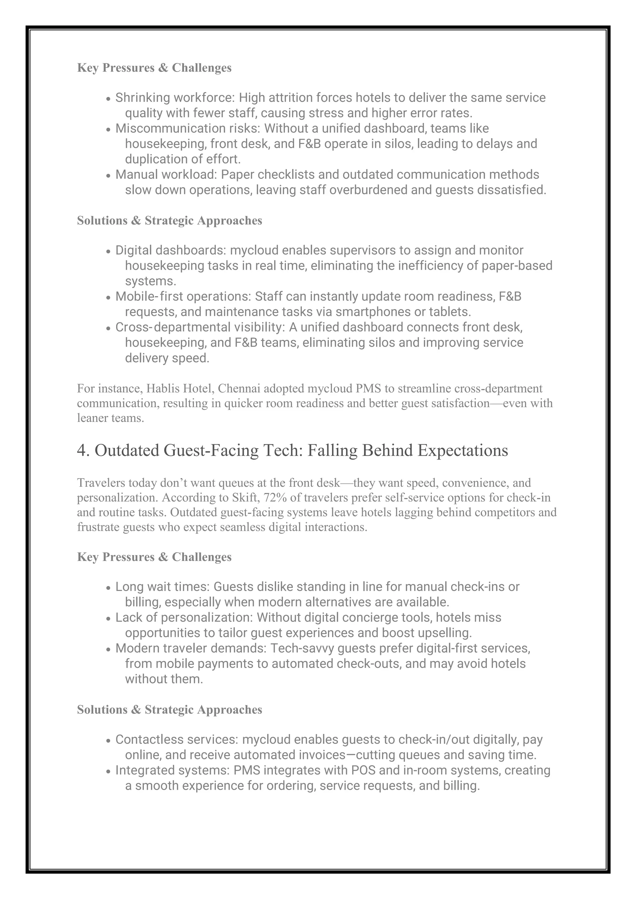 Why Guest Satisfaction Suffers When Hotels Ignore These 5 Bottlenecks | PDF
