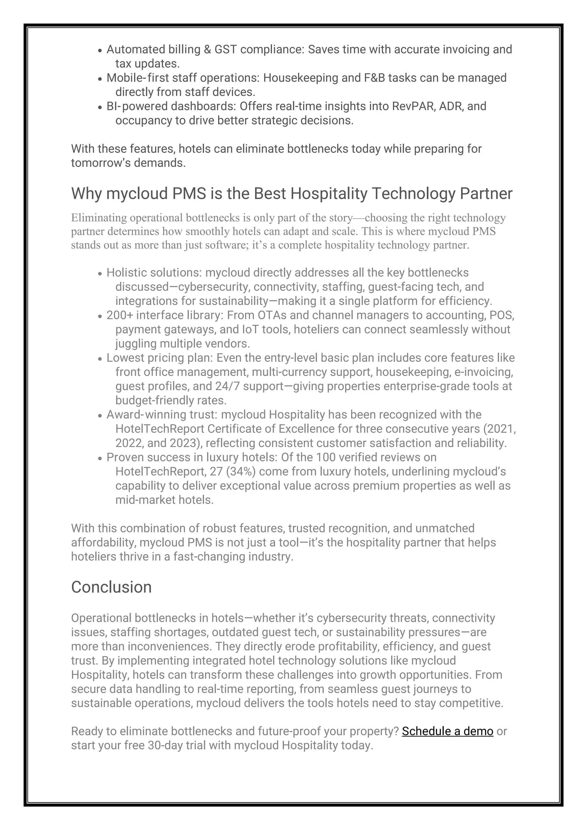 Why Guest Satisfaction Suffers When Hotels Ignore These 5 Bottlenecks | PDF
