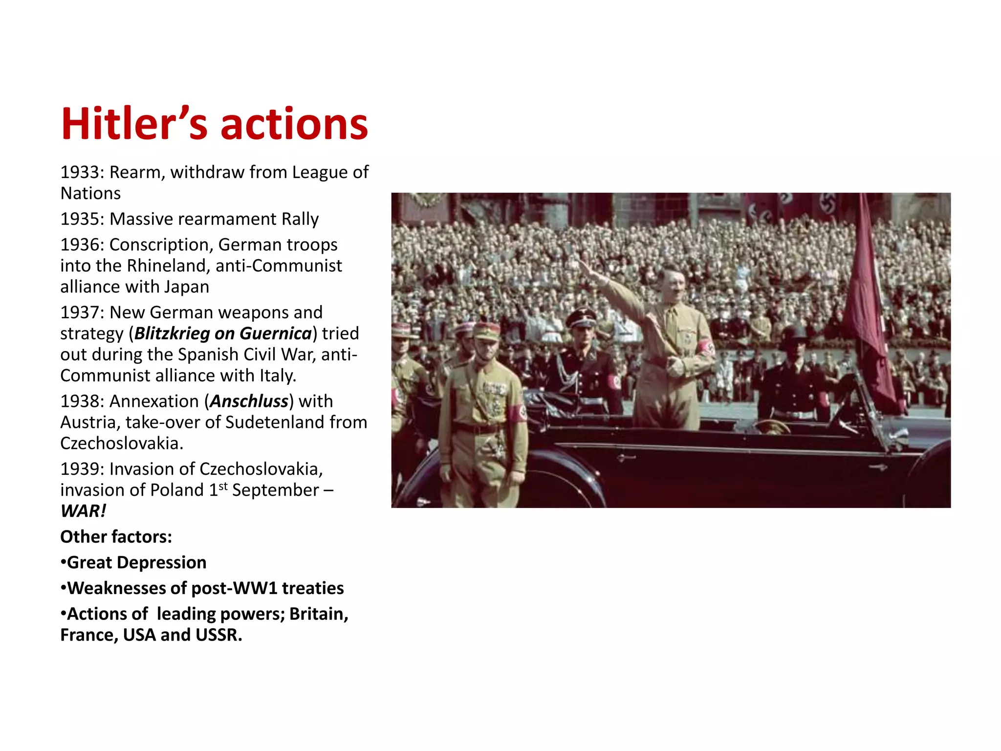 Why had international peace collapsed by 1939 | PPTX | War and Conflicts