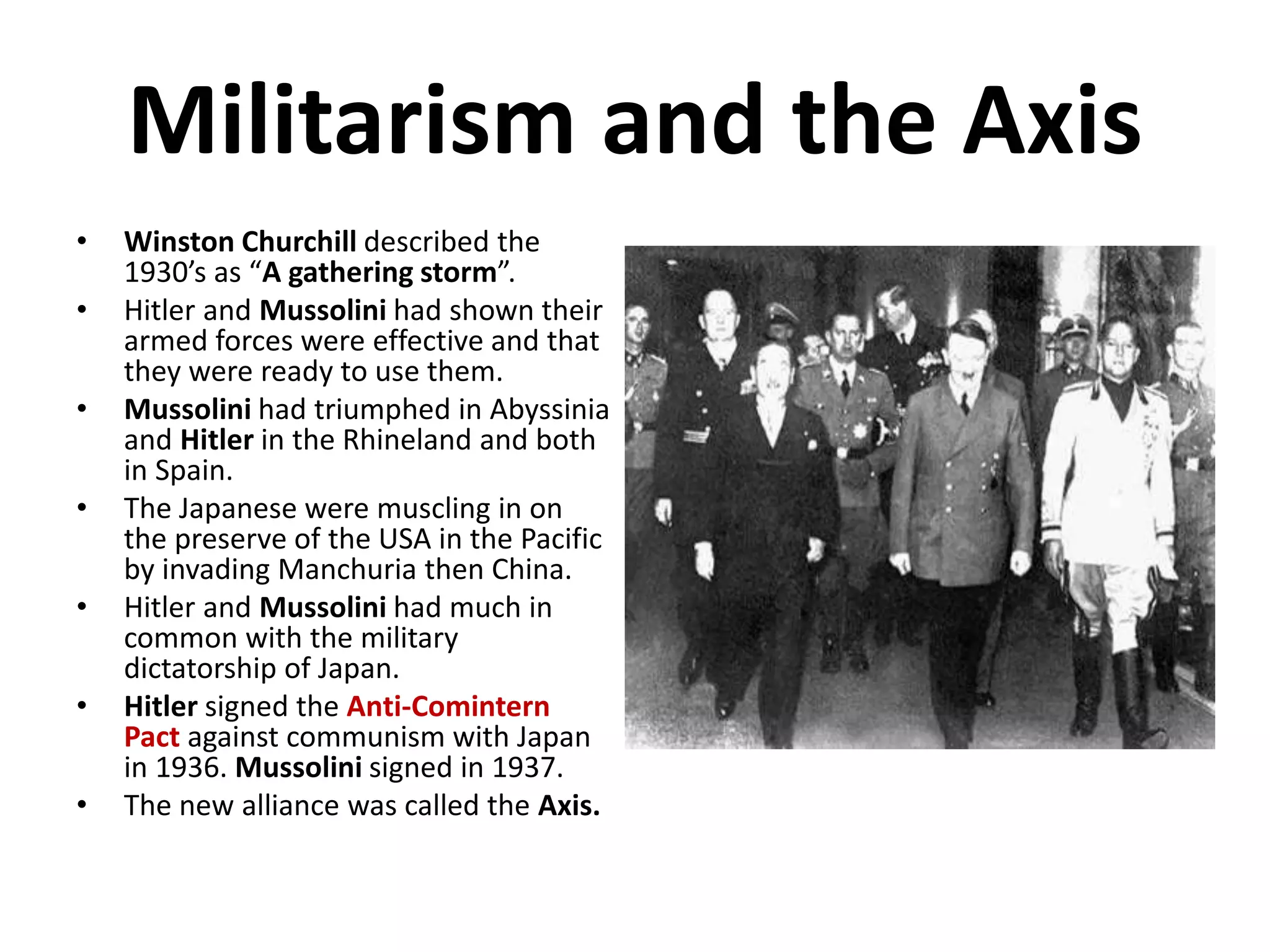 Why had international peace collapsed by 1939 | PPTX | War and Conflicts