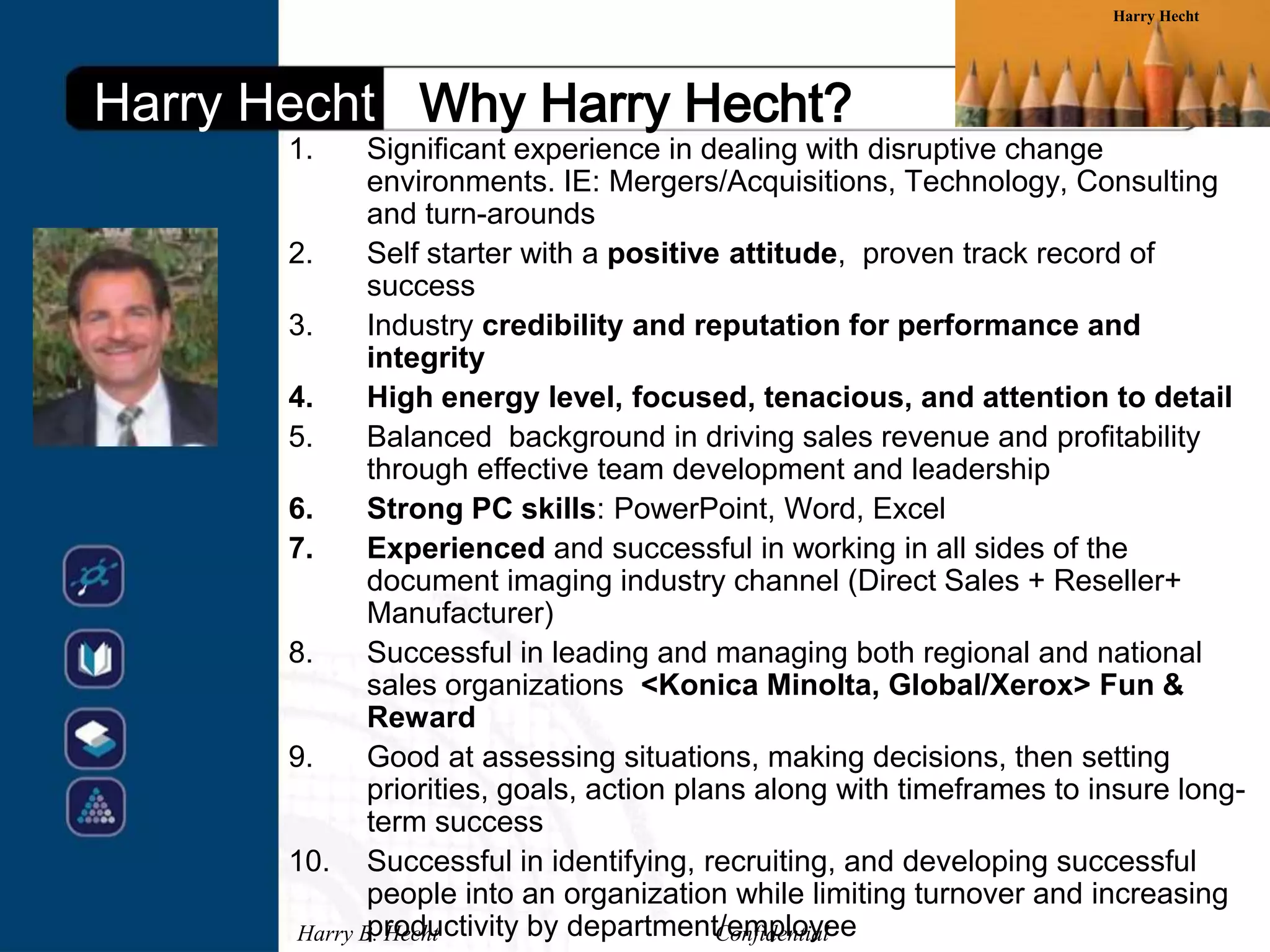 How Harry Hecht can Help Your Business | PPT