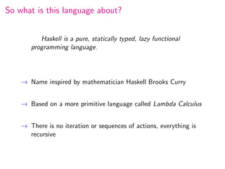 Why Haskell Matters | PDF