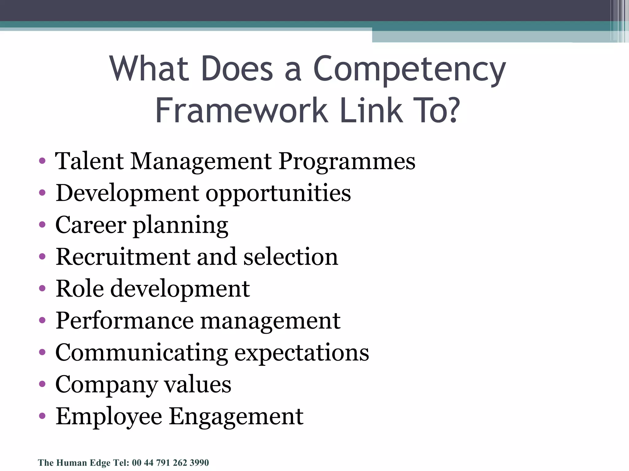 Why have a competency model | PPT
