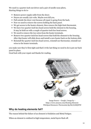 Why heating elements fails and how to fix it | PDF