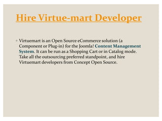 Why hire dedicated developers from concept open source | PPT