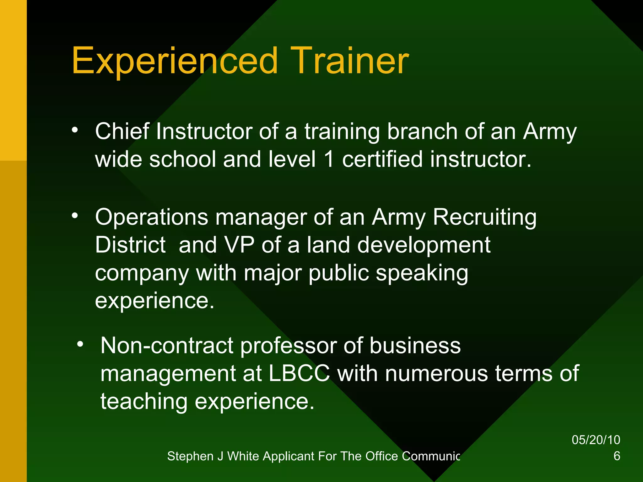 Why Hire Me presentation | PPT