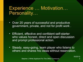 Why Hire Me presentation | PPT