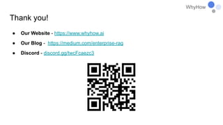 Knowledge Graphs in Retrieval Augmented Generation with WhyHow.AI