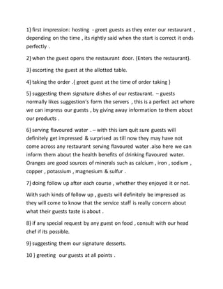 WHY & HOW TO DELIGHT OUR GUEST's. | PDF