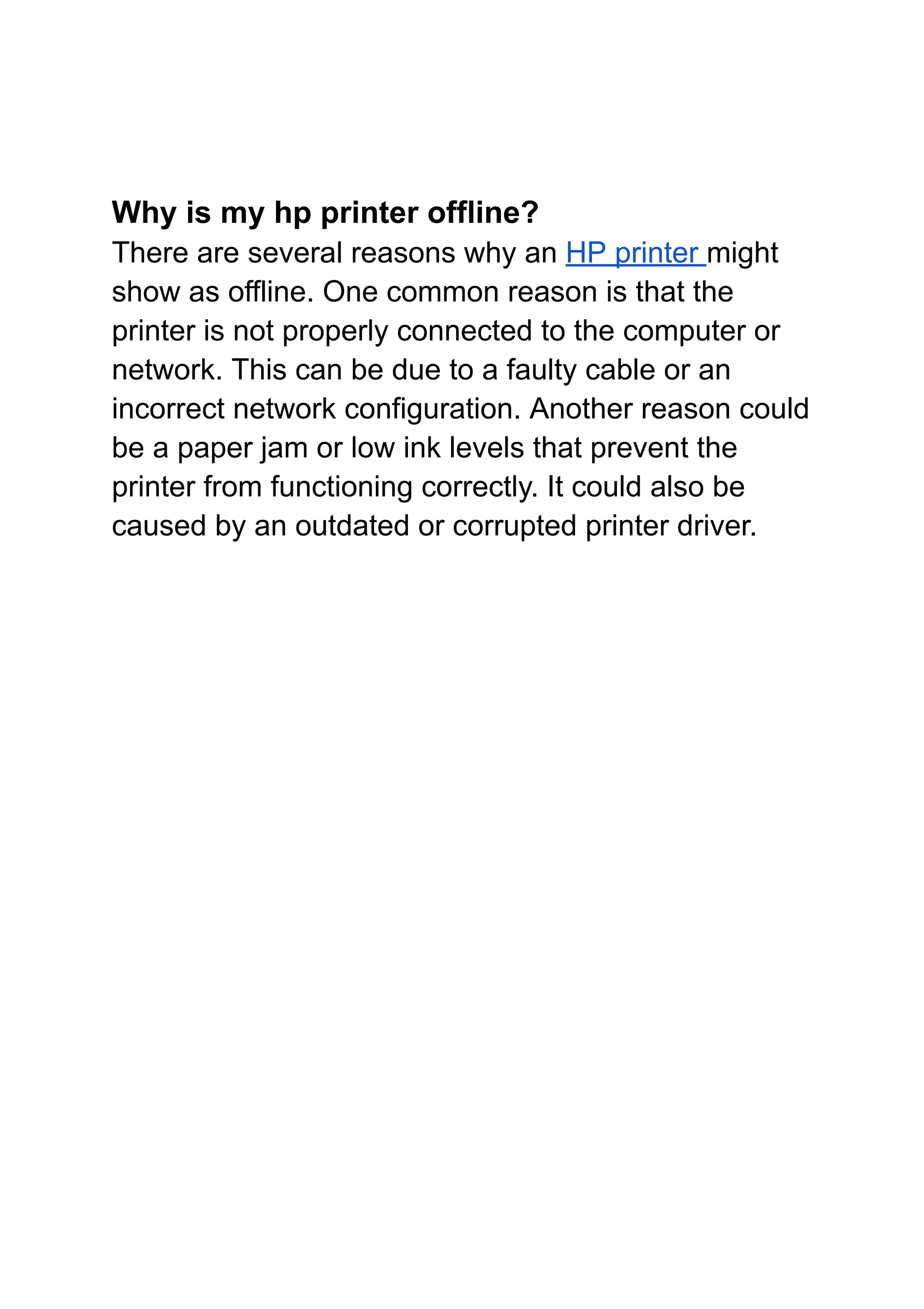why hp printer offline.pdf