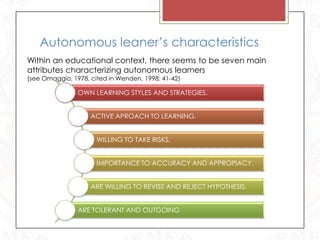 Why I feel, I can be an autonomous learner? | PPT