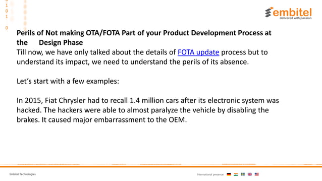 Why ignoring firmware over the-air (fota) updates in automotive ecu can ...