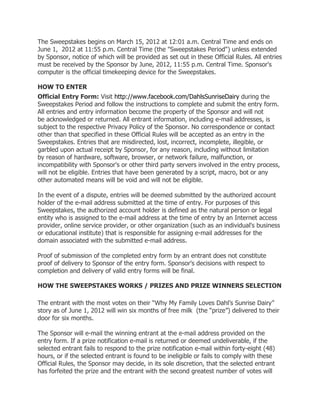 Why I Love Dahl's Terms and Conditions | PDF