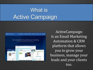 Why I’m Moving To Active Campaign And You Should Too | PPTX